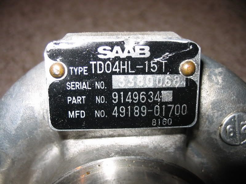 $150 TD04HL 15T - For me! | Saab Link Forums
