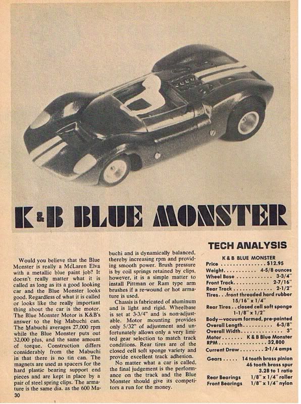 Blue Monster chassis unique ? | SlotForum
