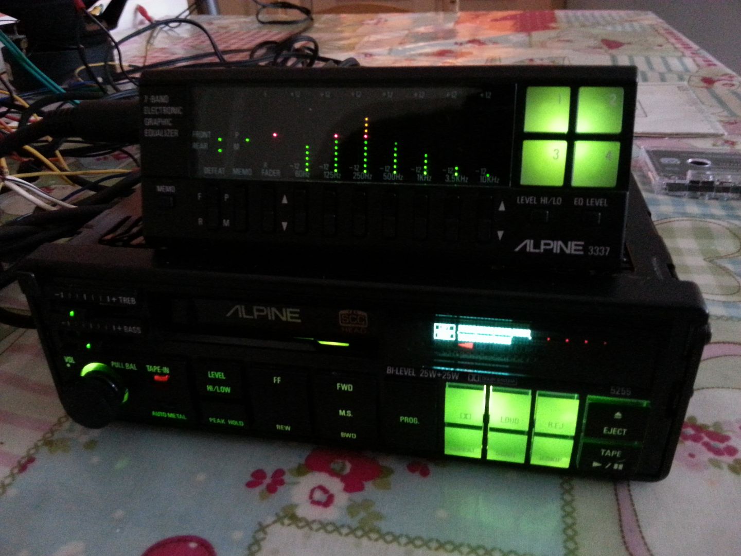 Vintage Alpine 3337 component 7 band Graphic EQ Equaliser 7909 F1 Juba ...