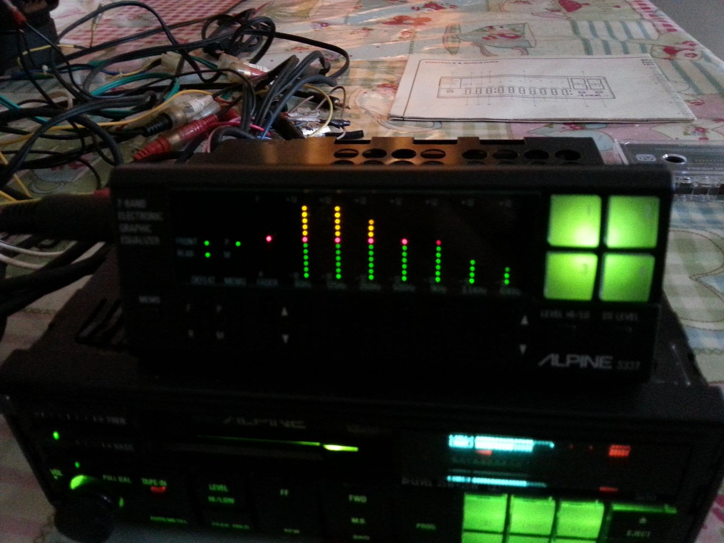 Vintage Alpine 3337 component 7 band Graphic EQ Equaliser 7909 F1 Juba ...