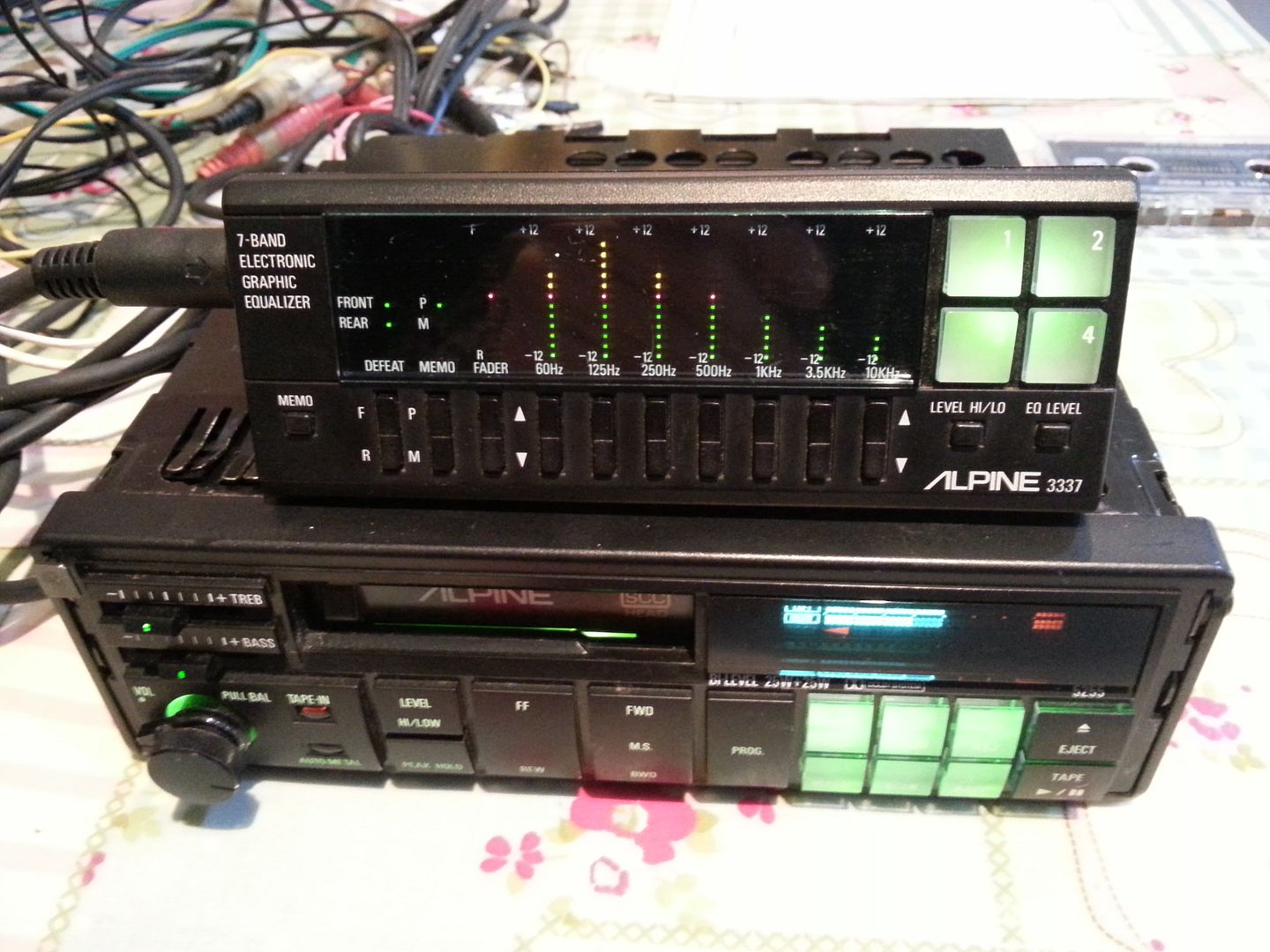 Vintage Alpine 3337 component 7 band Graphic EQ Equaliser 7909 F1 Juba ...