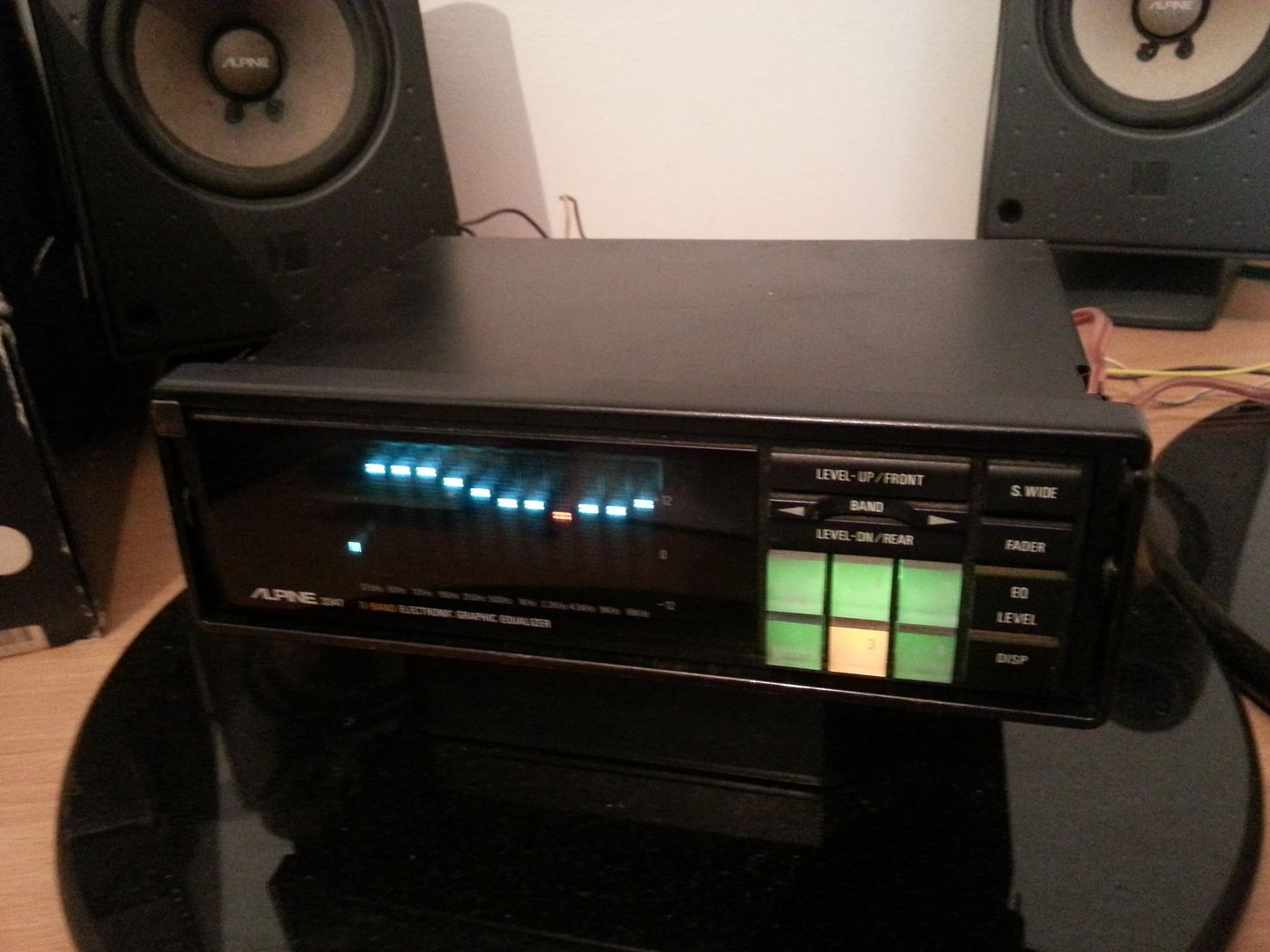 Vintage Alpine 3347 11 Band Graphic Equalizer Half din EQ Sub MRV JUBA ...