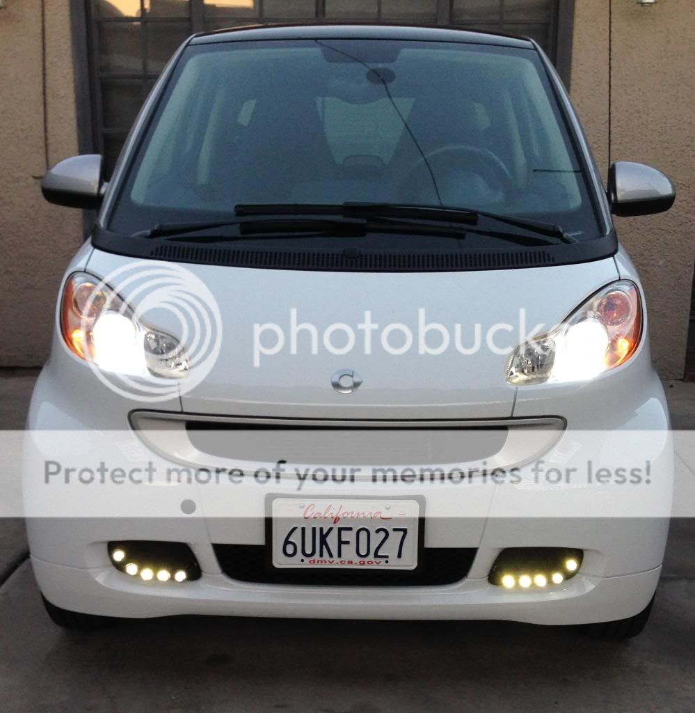 LED DRL Daytime Running Lights install DIY | Smart Car of America Forum