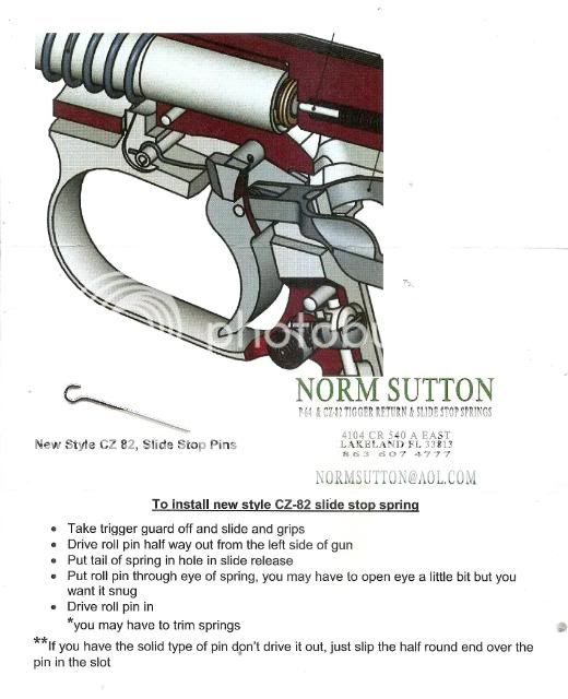 CZ82 Slide Stop > CZ Pistols And Clones > AR15.COM